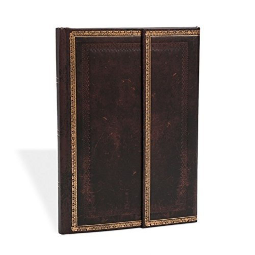 Adrion - Black Moroccan Midi Wrap Lined Notebook